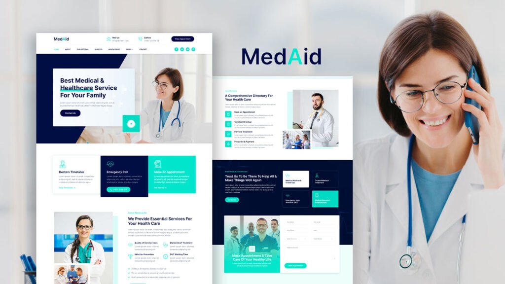 Medaid – Health Care & Medical Elementor Template Kit – KitPapa