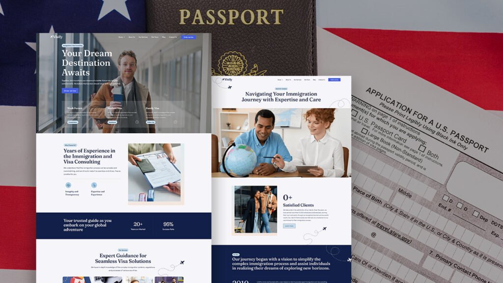 Visify – Immigration & Visa Consulting Elementor Template Kit - KitPapa