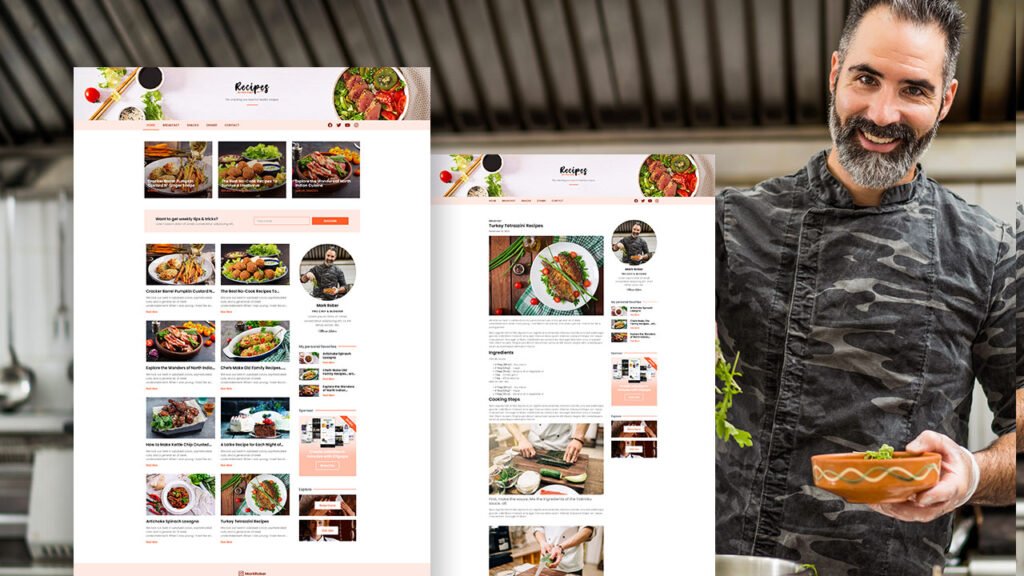 RecipePro – Food & Recipe Blog Elementor Template Kit - KitPapa