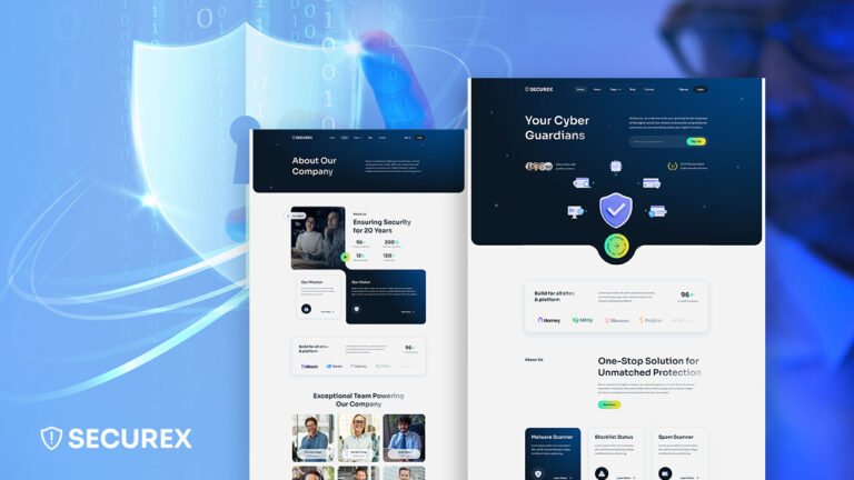 SecureX – Cyber Security Services Elementor Template Kit - KitPapa