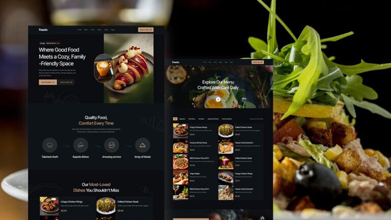 Feasto – Restaurant & Cafe Elementor Template Kit - KitPapa